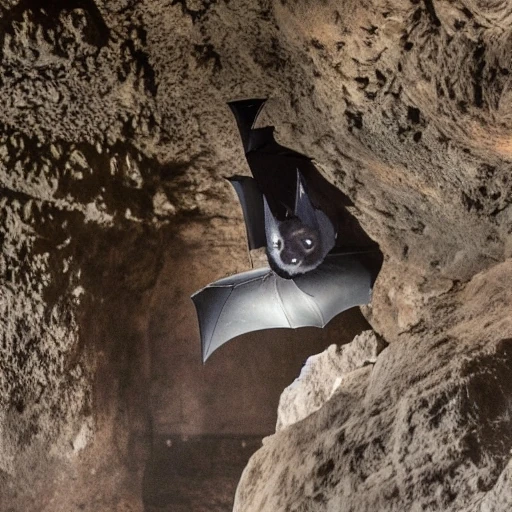 Vampire Bats In Cave