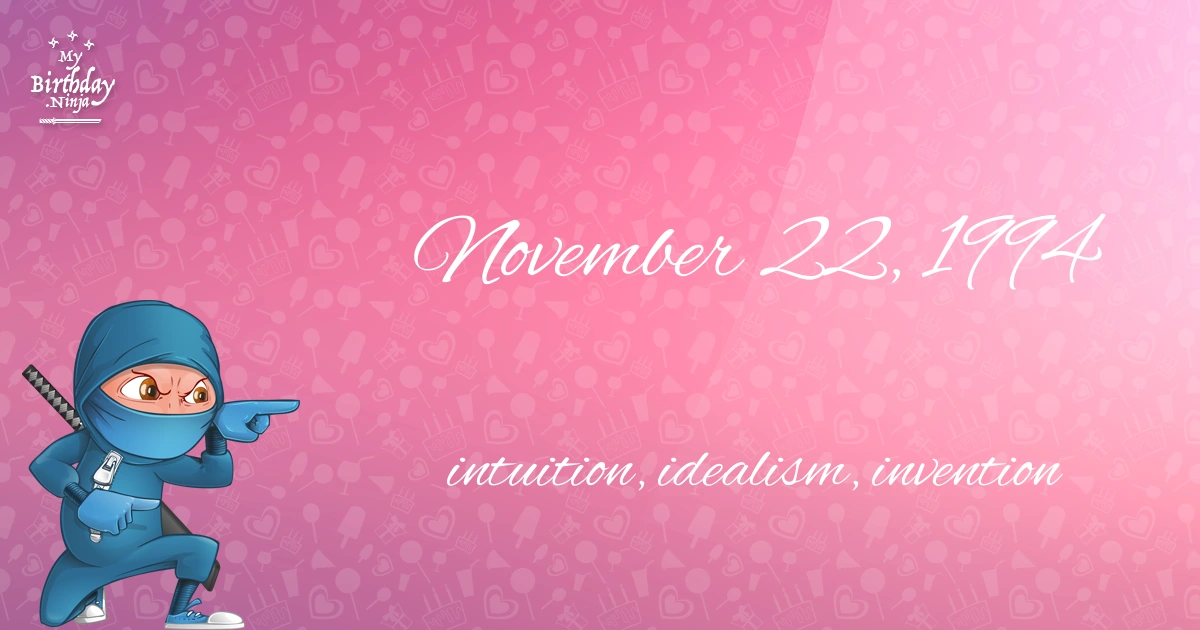 November 22, 1994 | Families 101 Wiki | Fandom