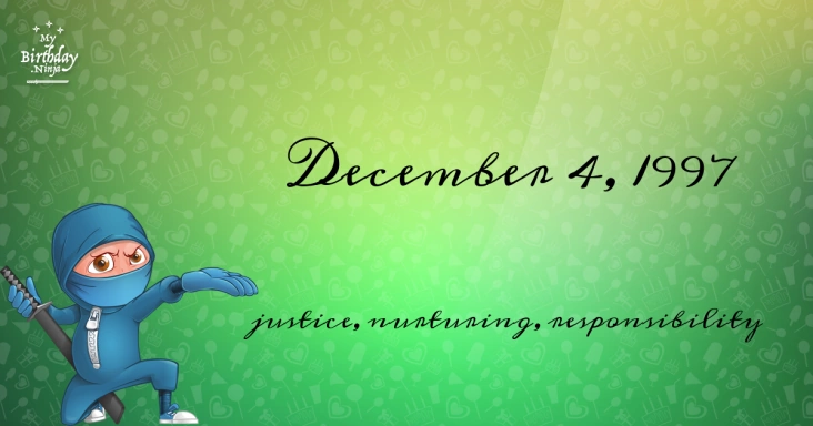 December 4, 1997 | Families 101 Wiki | Fandom