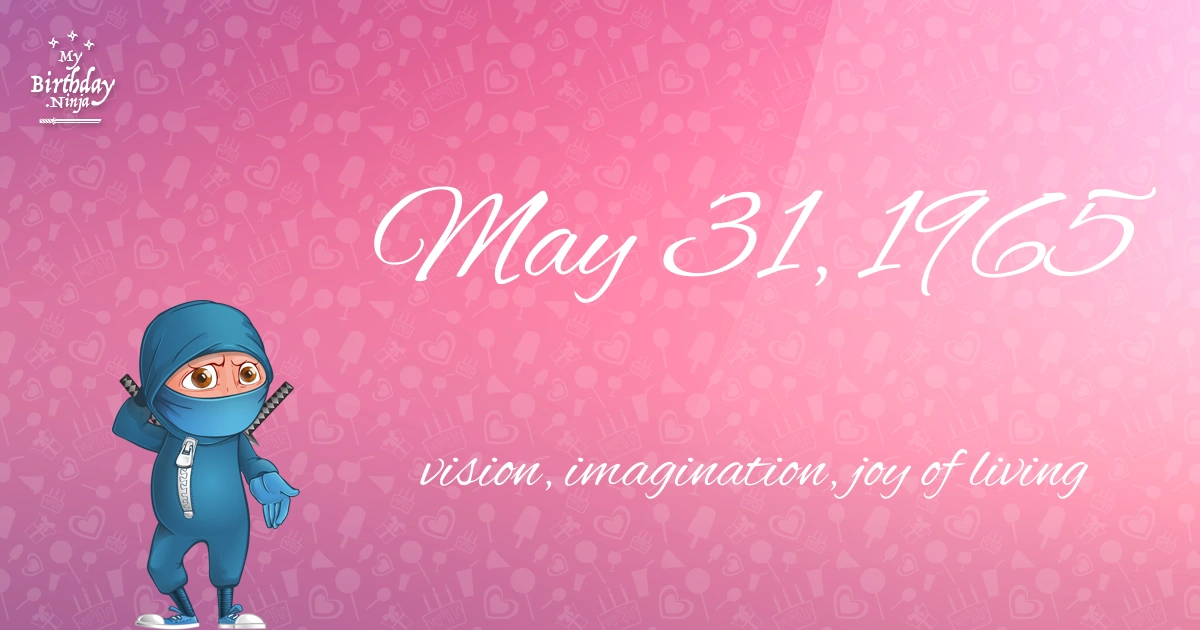 May 31, 1965 | Families 101 Wiki | Fandom