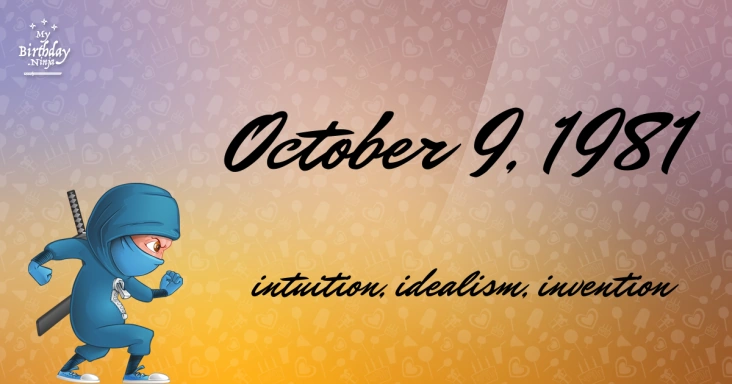 October 9, 1981 | Families 101 Wiki | Fandom