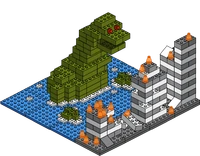 Blockzilla Disaster Scene | Family Guy: The Quest for Stuff Wiki | Fandom