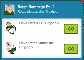 Retep Rampage | Family Guy: The Quest for Stuff Wiki | Fandom