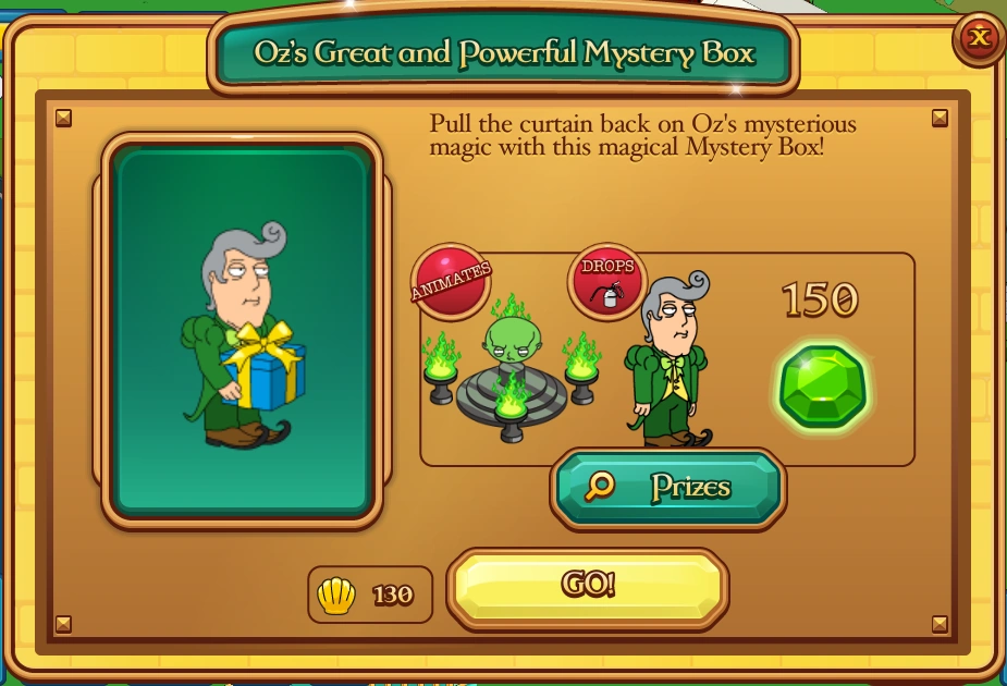Oz's Great and Powerful Mystery Box | Family Guy: The Quest for Stuff ...