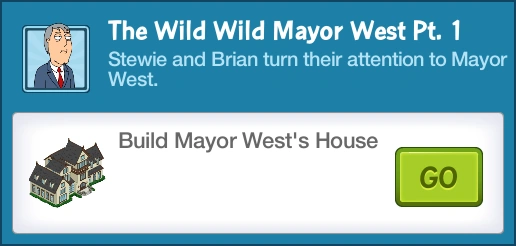 The Wild Wild Mayor West | Family Guy: The Quest for Stuff Wiki | Fandom