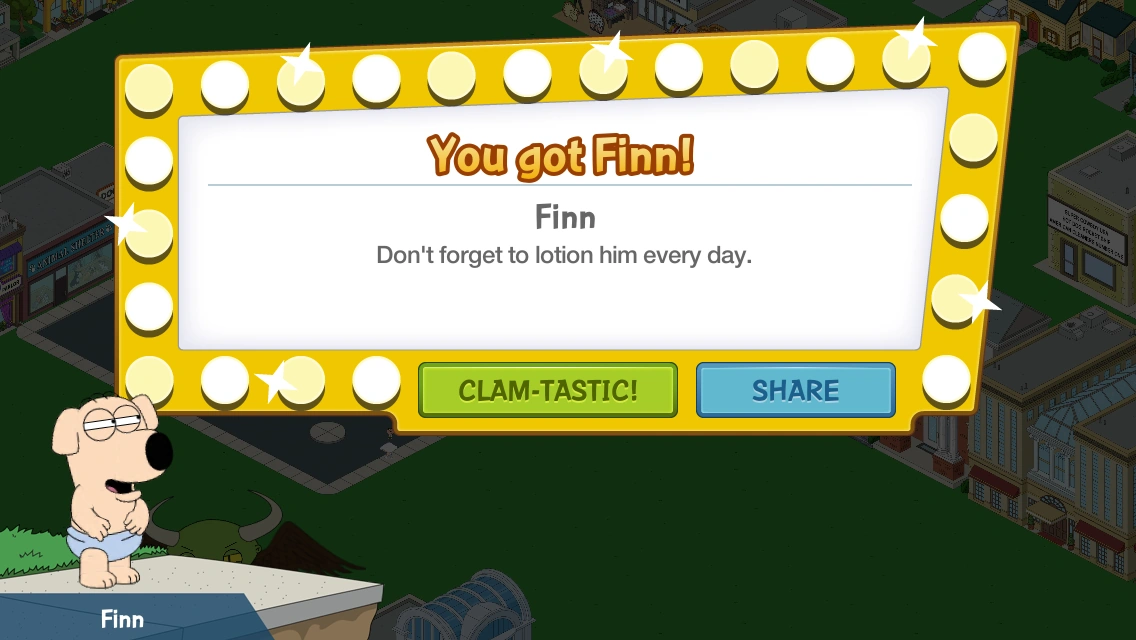 Finn | Family Guy: The Quest for Stuff Wiki | Fandom