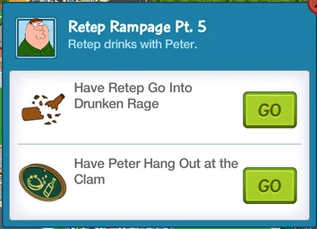 Retep Rampage | Family Guy: The Quest for Stuff Wiki | Fandom