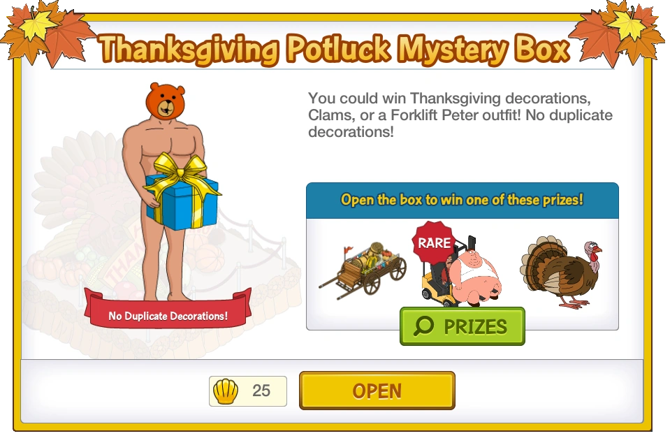 Thanksgiving Potluck Mystery Box | Family Guy: The Quest for Stuff Wiki ...