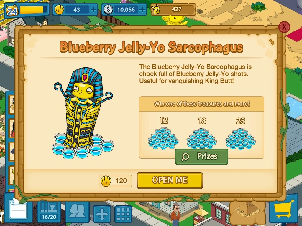 Blueberry Jelly-Yo Sarcophagus | Family Guy: The Quest for Stuff Wiki ...