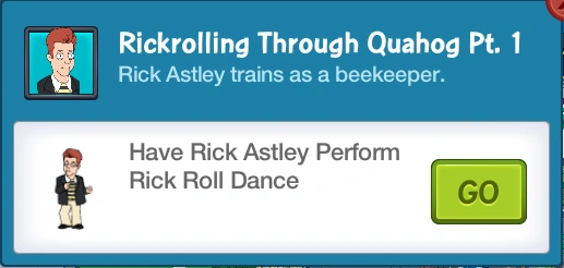 Rickrolling Through Quahog | Family Guy: The Quest for Stuff Wiki | Fandom