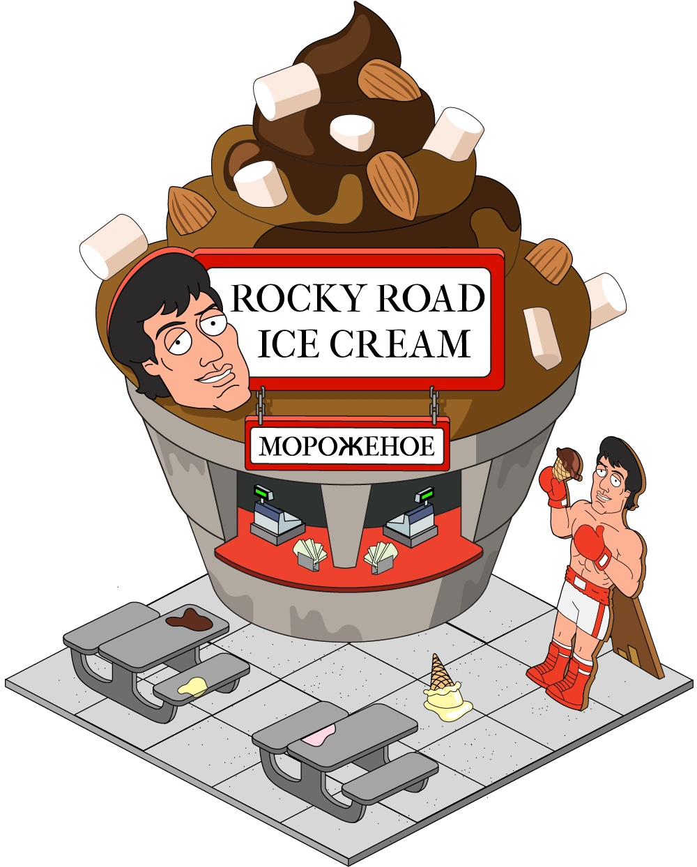 Rocky Road Ice Cream Parlor | Family Guy: The Quest for Stuff Wiki | Fandom