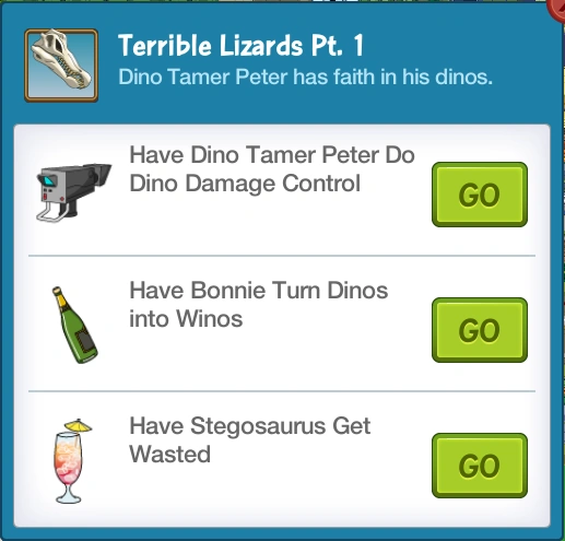 Terrible Lizards | Family Guy: The Quest for Stuff Wiki | Fandom