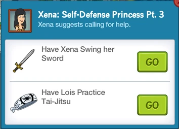 Xena: Self-Defense Princess | Family Guy: The Quest for Stuff Wiki | Fandom