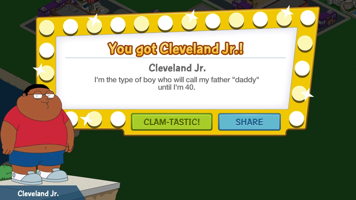 Cleveland Jr. | Family Guy: The Quest for Stuff Wiki | Fandom