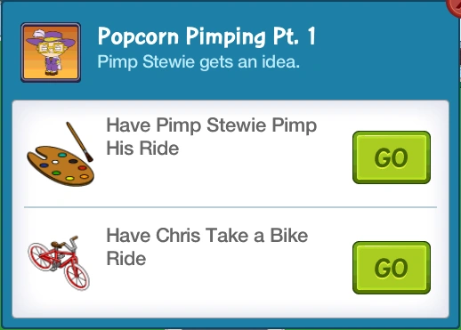 Popcorn Pimping | Family Guy: The Quest for Stuff Wiki | Fandom