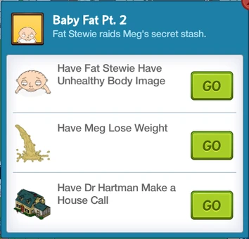 Baby Fat | Family Guy: The Quest for Stuff Wiki | Fandom
