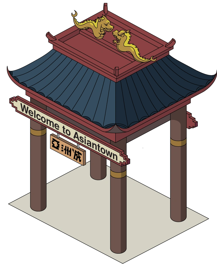 Asiantown Front Gate | Family Guy: The Quest for Stuff Wiki | Fandom