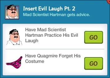 Insert Evil Laugh | Family Guy: The Quest for Stuff Wiki | Fandom