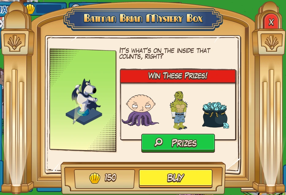Batman Brian Mystery Box | Family Guy: The Quest for Stuff Wiki | Fandom