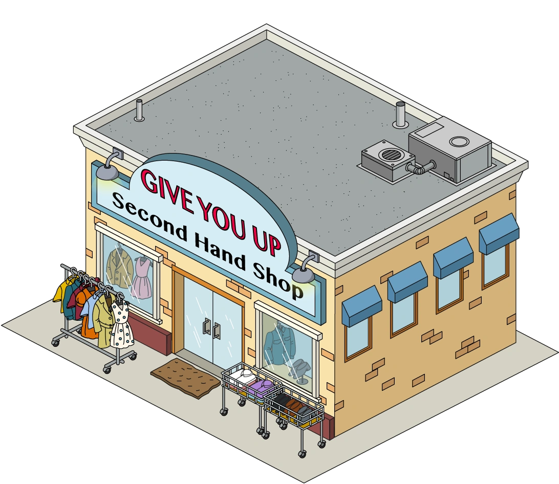 "Give You Up" Consignment Shop | Family Guy: The Quest for Stuff Wiki ...