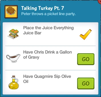 Talking Turkey | Family Guy: The Quest for Stuff Wiki | Fandom