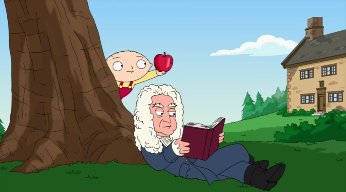 Isaac Newton Apple Animation
