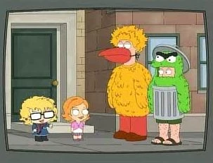 Large Bird and Moody Green Garbage Creature | Family Guy Wiki | Fandom