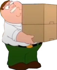 Peter Griffin carrying boxes | Family Guy PNG Wiki | Fandom