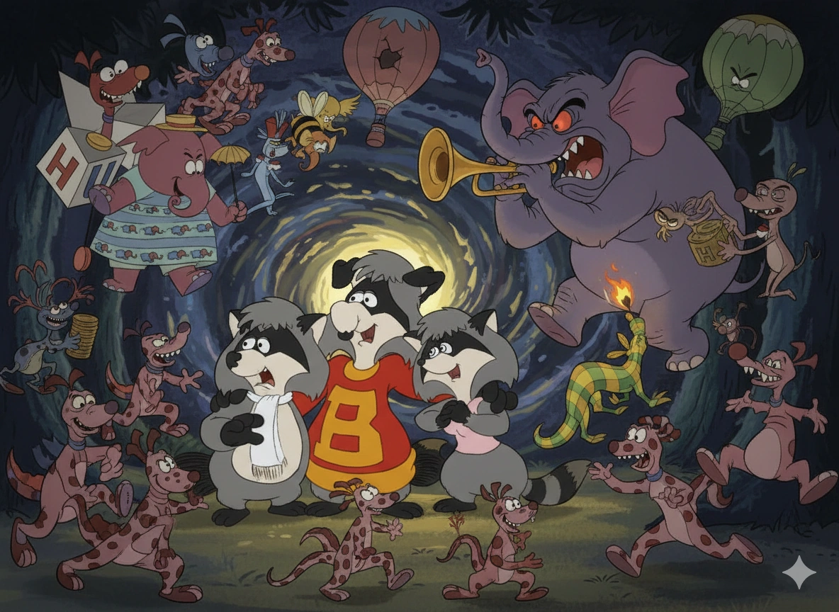 The Raccoons (Kevin Gillis)'s nightmare of Heffalumps and Woozles ...