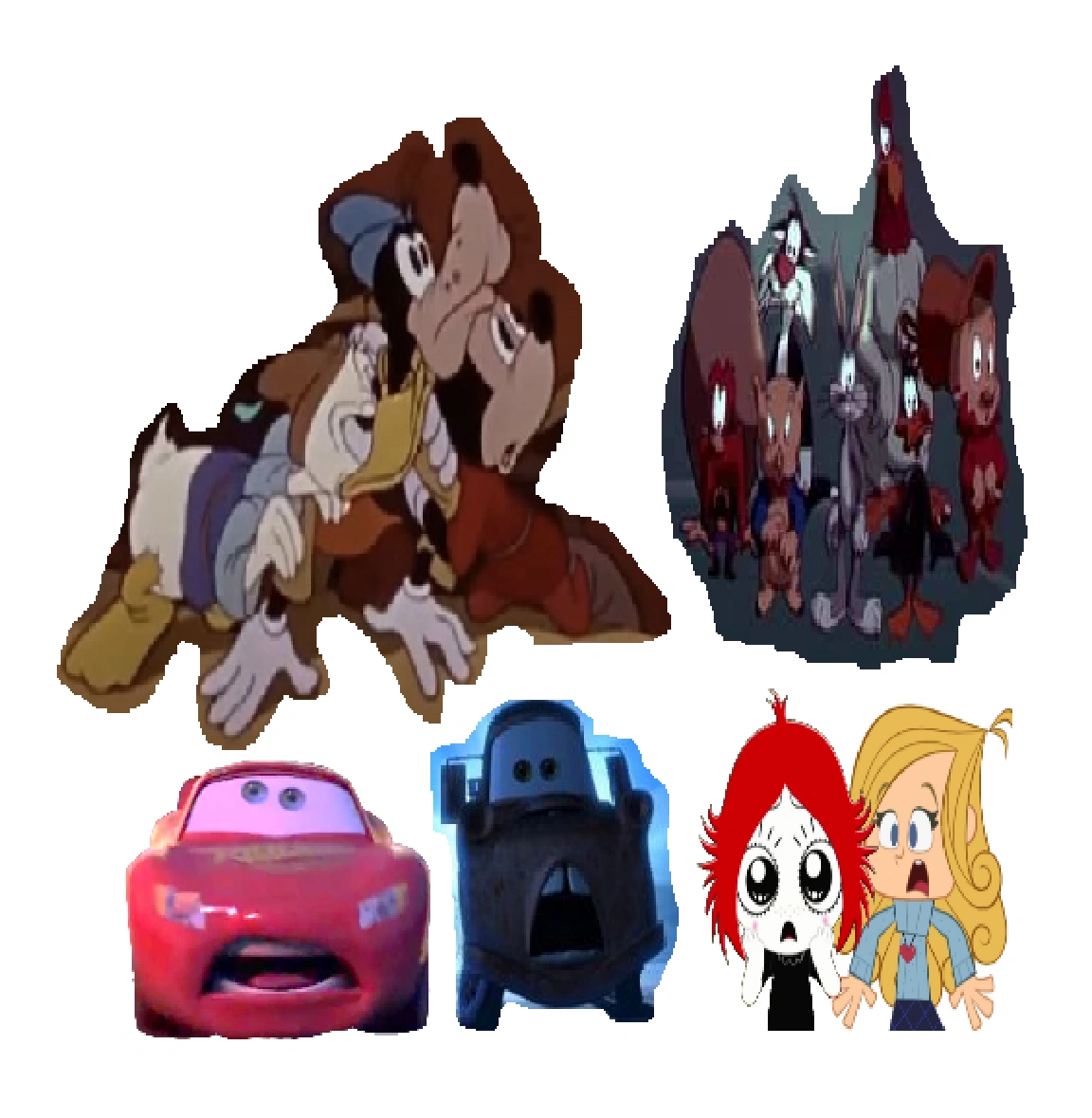 Heffalumps and woozles, the crossover scared characters clipart III by ...