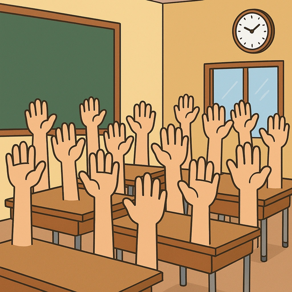 Kids raised their hands (Copilot AI stuff) | Fan art Fun Wiki | Fandom