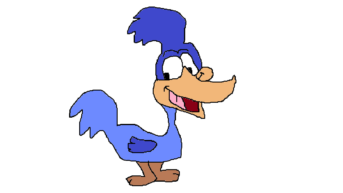 Road Runner in style of Woody Woodpecker (art STUFF) | Fan art Fun Wiki ...