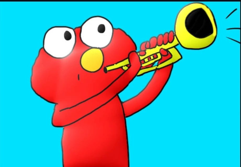 Elmo playing the trumpet By JoeyHensonStudios (DeviantArt Stuff) | Fan ...