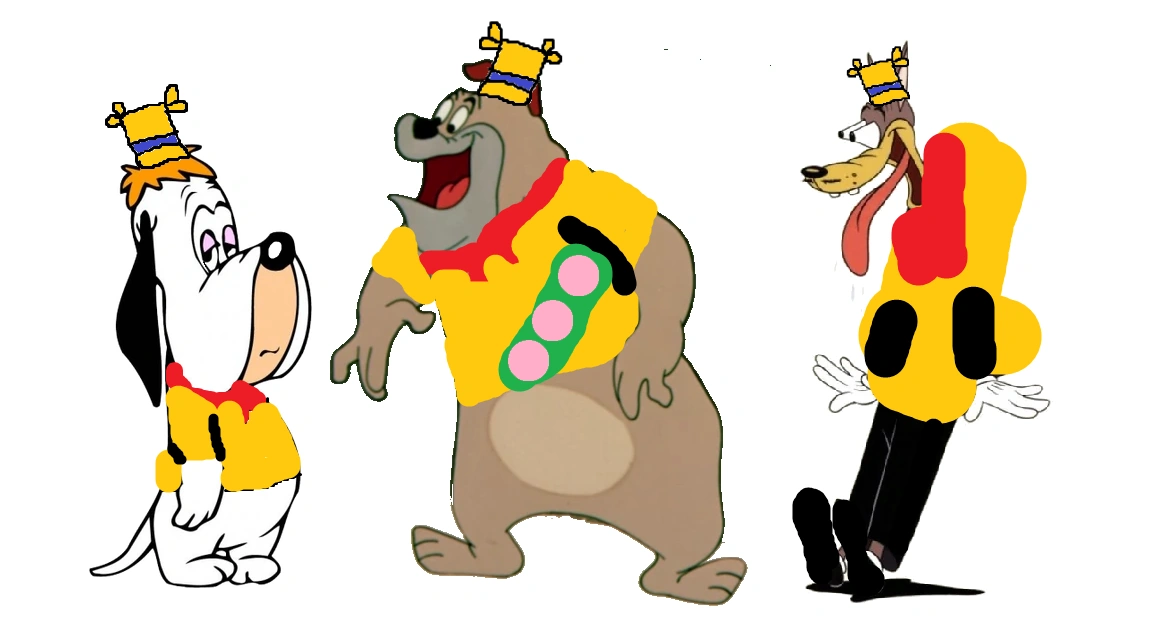 Droopy, Butch Dog and Slick McWolf in Bean Scout outfits by ...