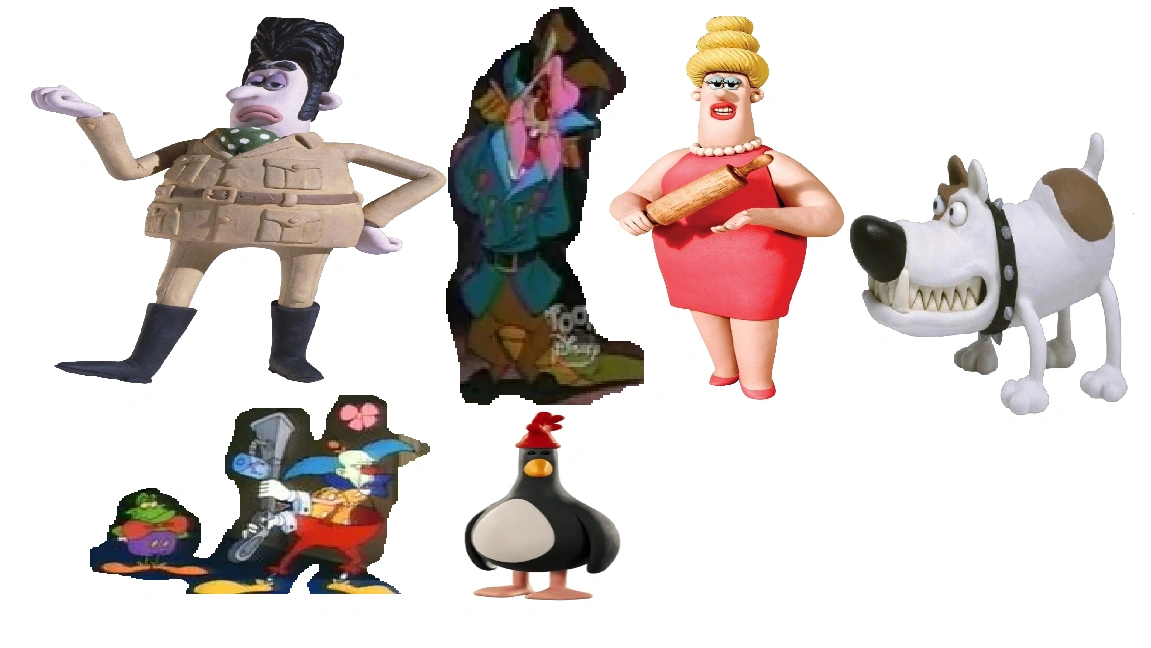 Wallace and Gromit and Bonkers villains by nickschnaufer (DeviantArt ...