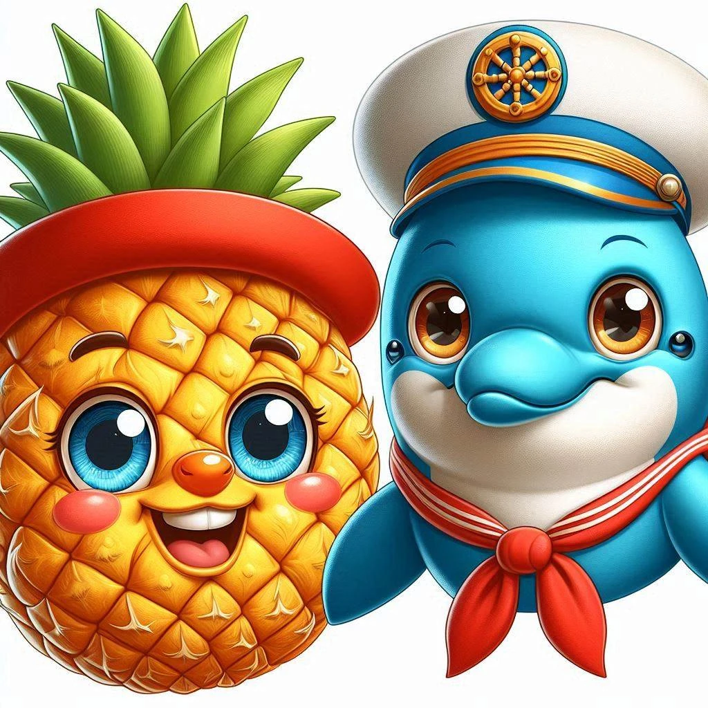 GAZPACHO LA PIÑA (LOS FRUITTIS) and DELFY EL DELFIN (DELFY Y SUS AMIGOS ...