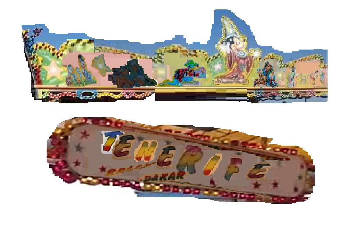 Scalextric car rides in language fairgrounds part 1 (Amusement Park ...