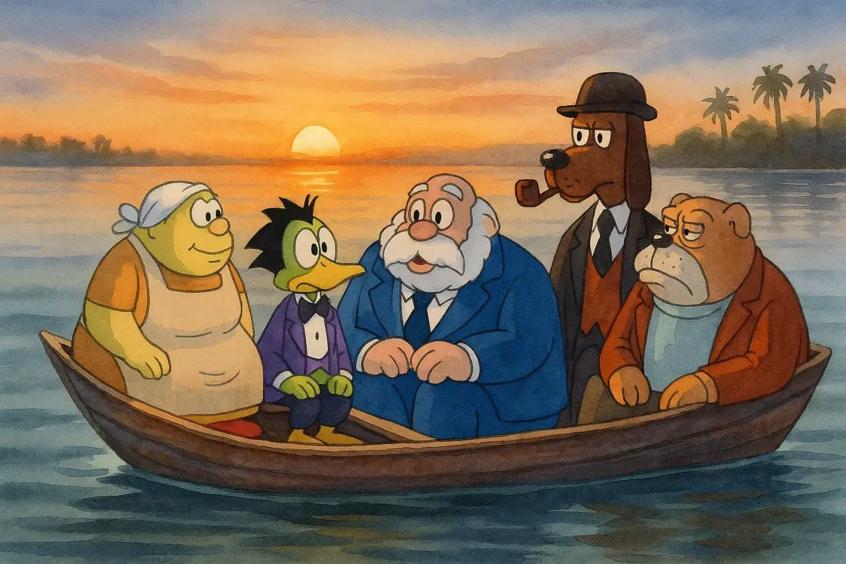 Igor and Nanny (Count Duckula), Colonel K (Danger Mouse) and Dix and ...