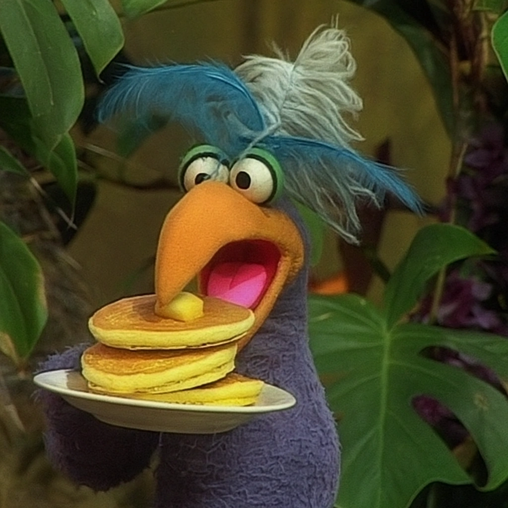 Mel Bird Eats Pancakes | Fan art Fun Wiki | Fandom