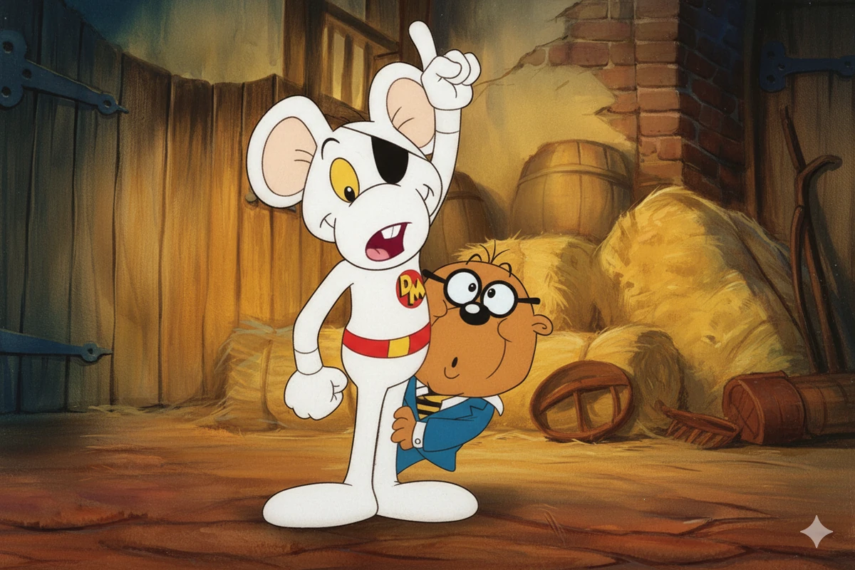 Danger Mouse and Penfold (Don Bluth style) (AI stuff) | Fan art Fun ...