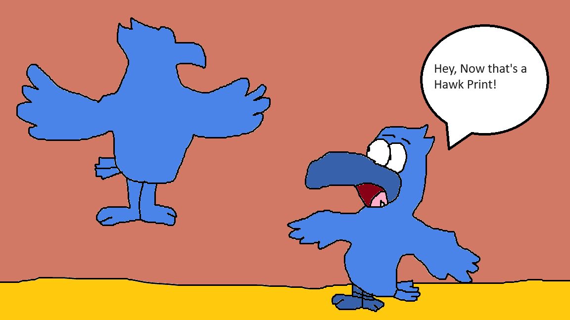 Beast Boy the Blue Hawk made the Hawk Print by SidabatheToonLord ...