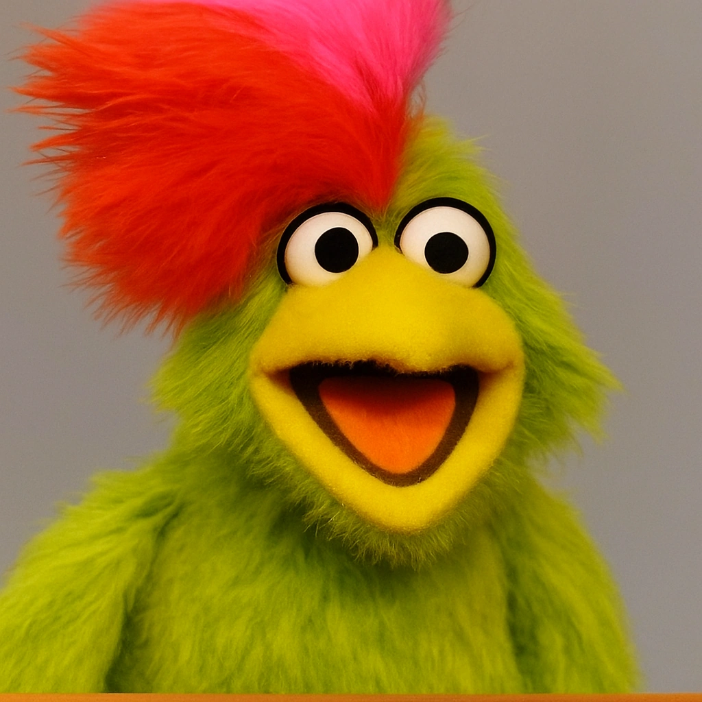 Yellow green muppet bird | Fan art Fun Wiki | Fandom