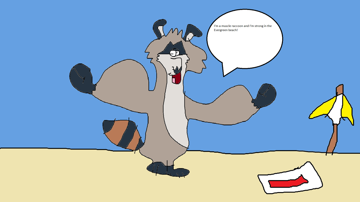 Bert Raccoon with Inflatable Muscles by SidabaTheToonLord (DeviantArt ...