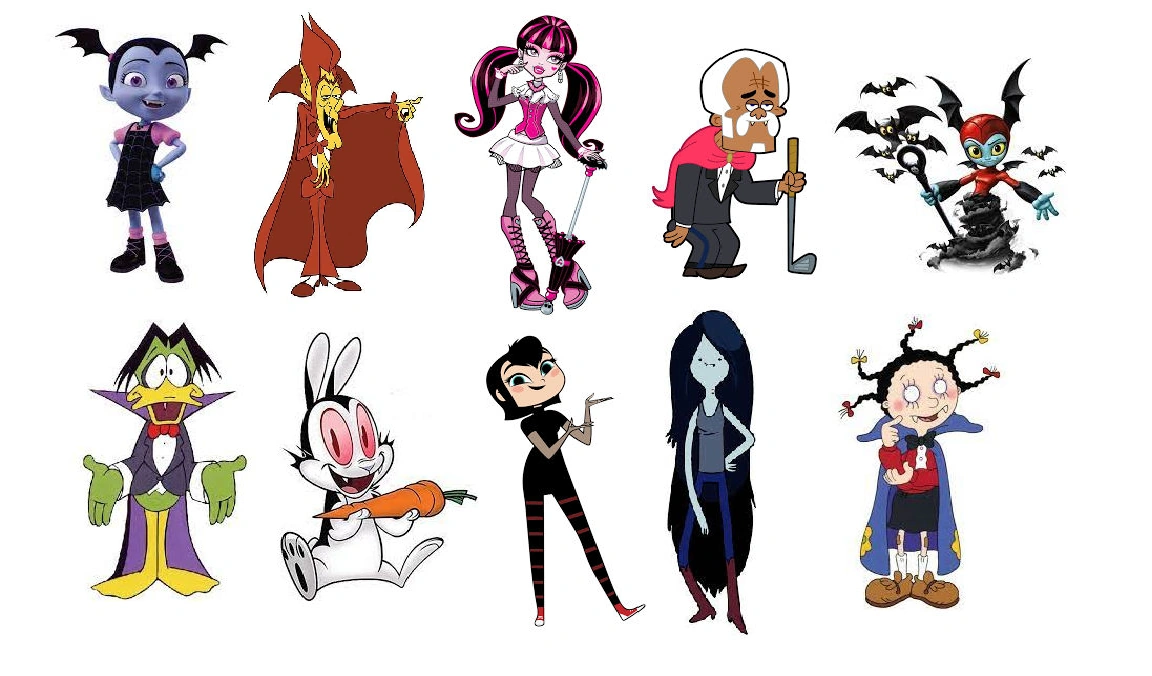 Famous Cartoon Vampires by mnwachukwu16 (DeviantArt stuff) | Fan art Fun Wiki | Fandom