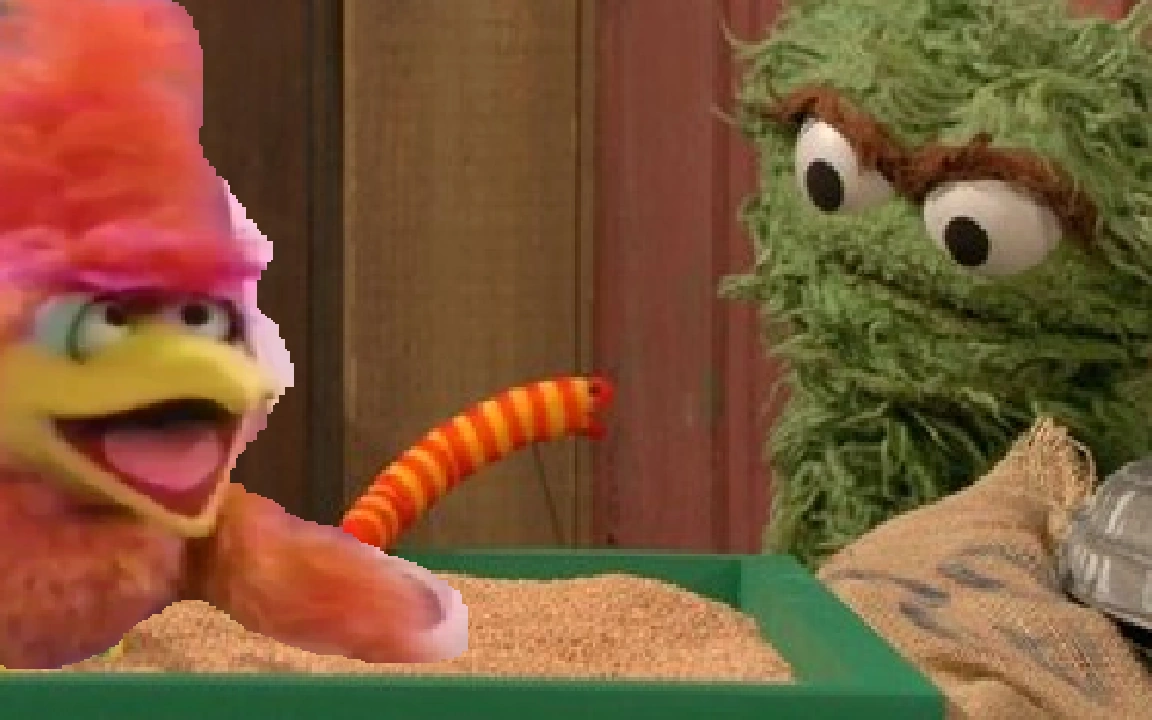 Doris Bird sees Slimey (Muppet Wiki stuff) | Fan art Fun Wiki | Fandom