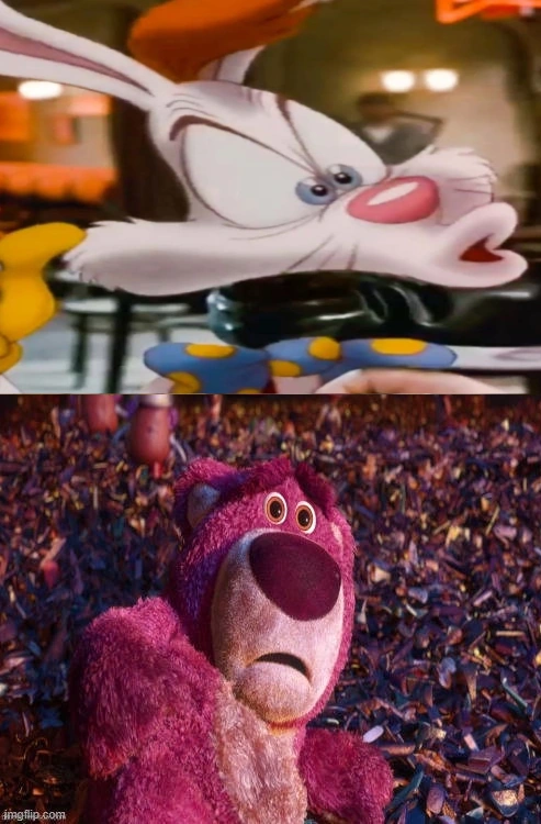 Roger Rabbit is angry at Lotso by MaxietheFox2005 (DeviantArt stuff ...