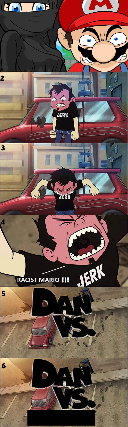 Dan vows revenge on Racist Mario by MaxietheFox2005 (DeviantArt stuff ...