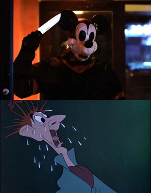 Ichabod Crane Scared of Horror Mickey Mouse by MaxietheFox2005 ...