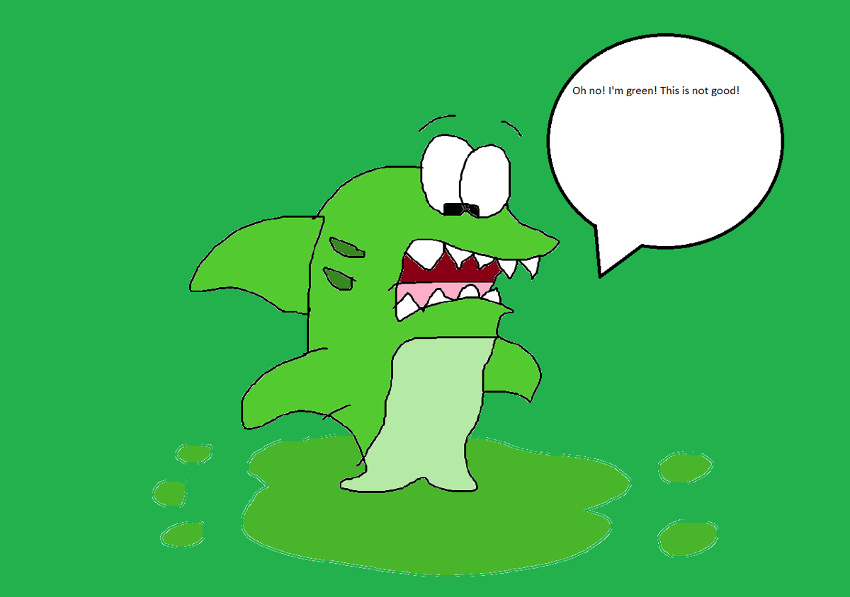 Kenny the Shark painted in Green by SidabaTheToonLord (DeviantArt stuff ...