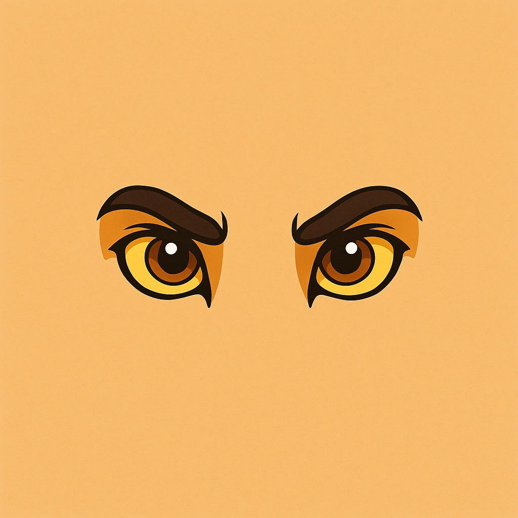 Lion eyes in the cartoon background (Copilot AI stuff) | Fan art Fun Wiki | Fandom